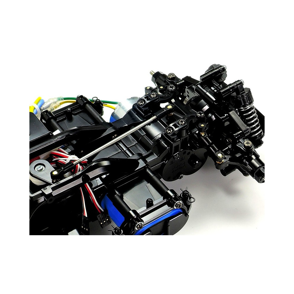 KIT À MONTER VOITURE TAMIYA 47453 VW TYP T2 FLOWER POWER - CHÂSSIS M-05